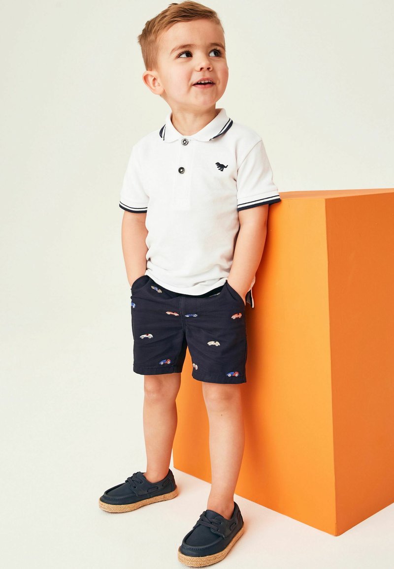 Next EMBROIDERED CHINO SHORTS - Shorts - navy car/blau - Zalando.ch