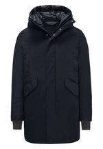 Bomboogie DETROIT-DOUBLE HOODED - Winter coat - midnight blue/dark blue ...