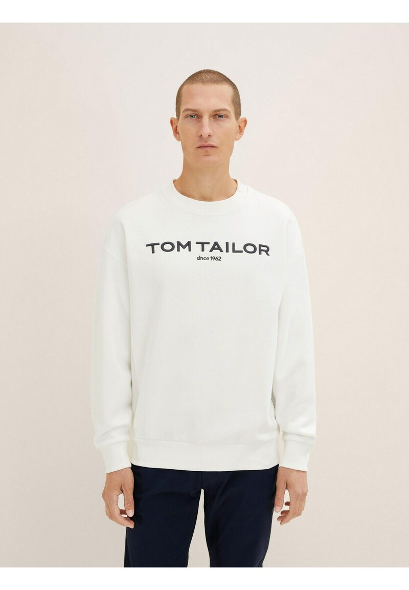 TOM TAILOR Sweatshirt - off white/offwhite - Zalando