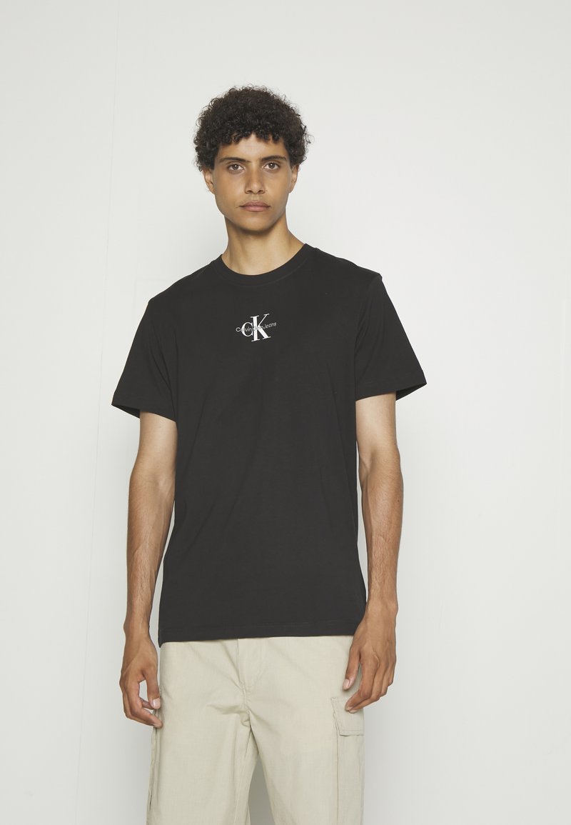 Calvin Klein Jeans MONOLOGO REGULAR TEE - T-shirt print - black/zwart - Zalando.nl