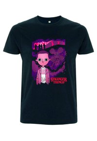 Henry Tiger STRANGER THINGS LURKING - T-shirt imprimé - navy blue/bleu ...