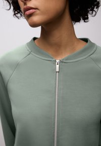 Street One GEMUSTERTE - Zip-up sweatshirt - grün/mint - Zalando