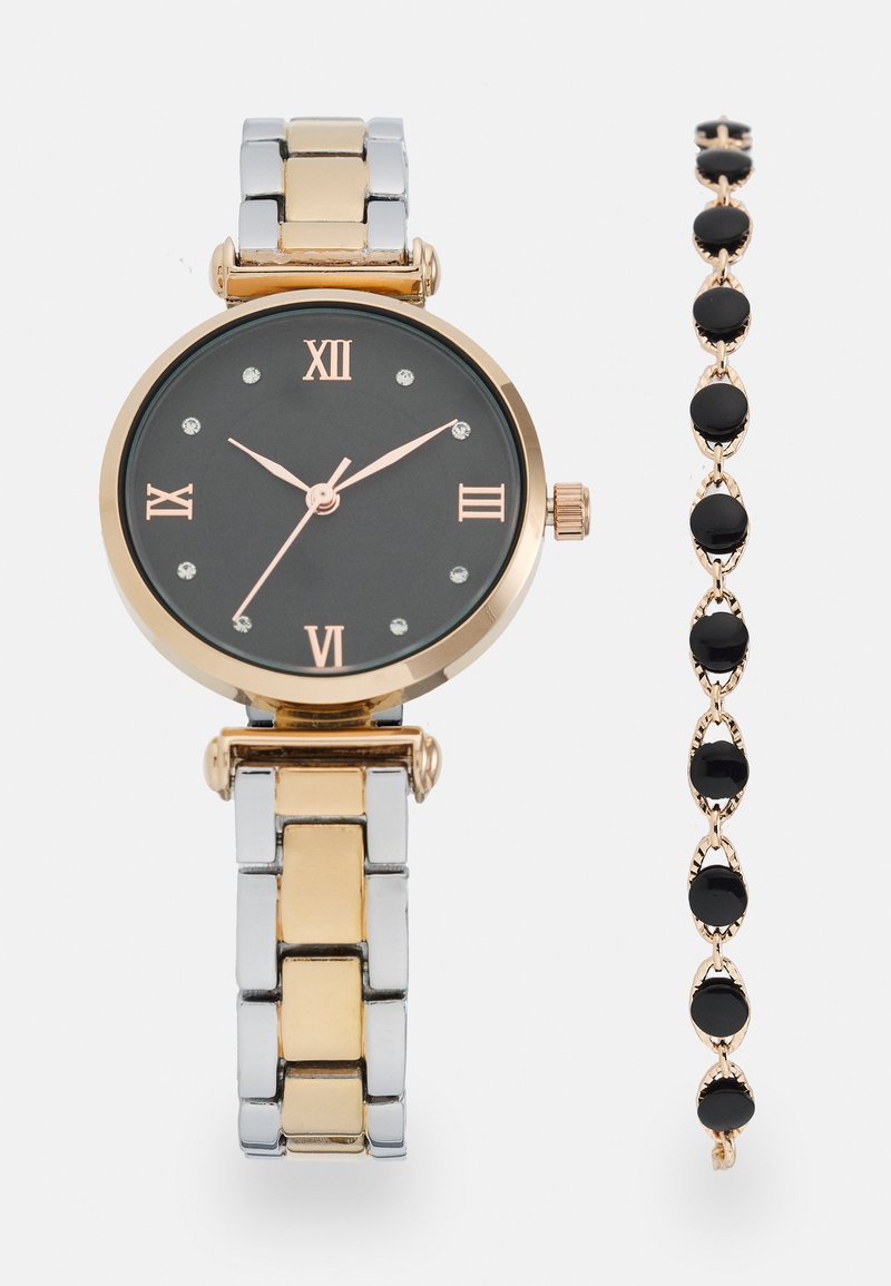 Even&Odd SET - Ceas - blue/silver-coloured/rose gold-coloured/albastru ...