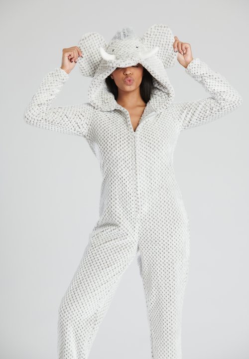 Loungeable BORG ALL-IN-ONE WITH EARS - Pyjama - cream/crème - Zalando.be