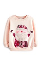 Next Borg Santa Crew Sweater - Felpa - cream/beige - Zalando.it
