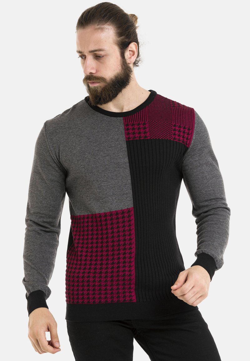 Cipo & Baxx Strickpullover - grey/grau - Zalando.de