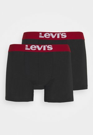 Levi's® SOLID BASIC TRUNK 2 PACK - Panties - jet black/schwarz - Zalando.de