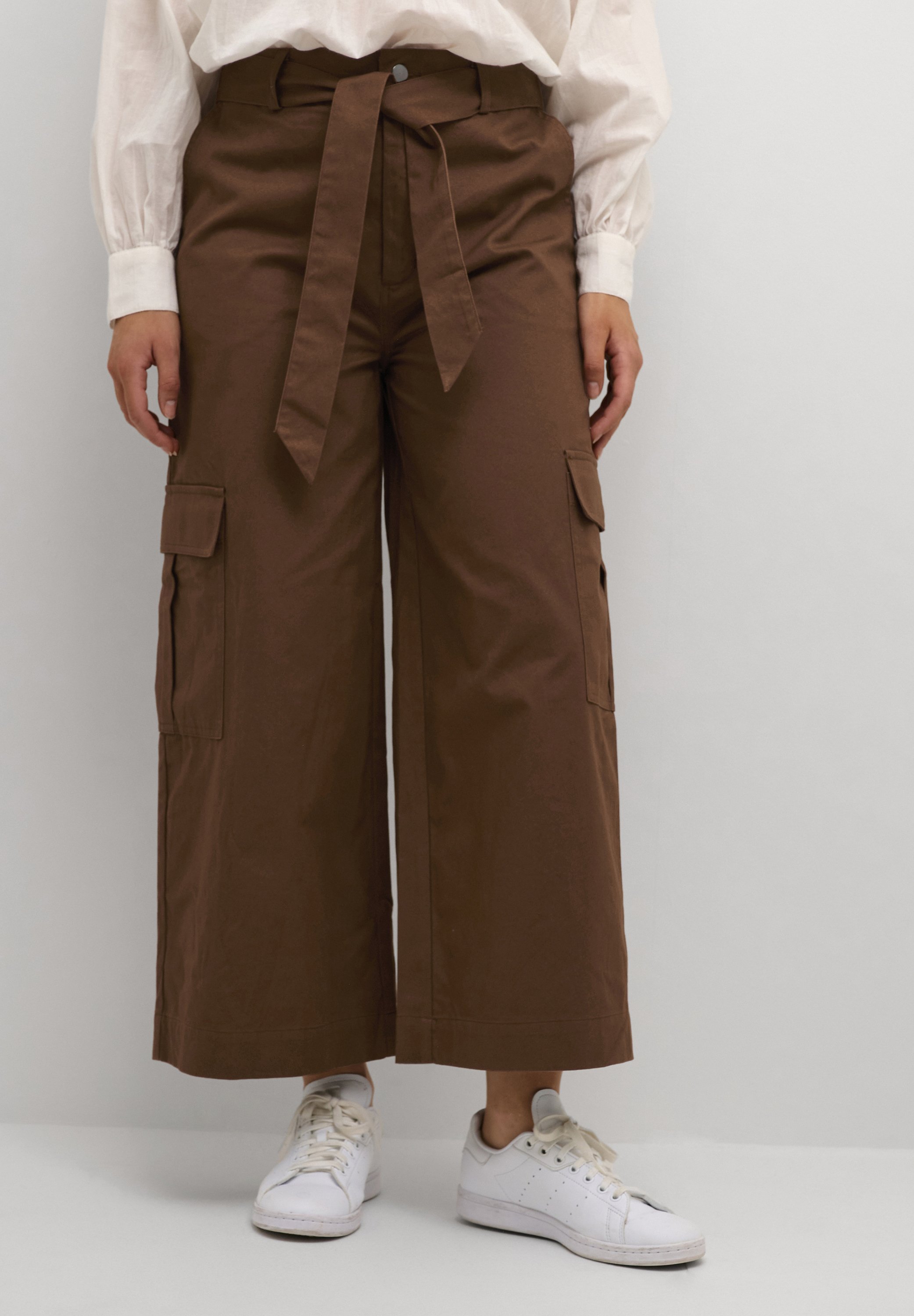 Kaffe KACARMEN - Cargohose - soft silt/braun - Zalando.ch