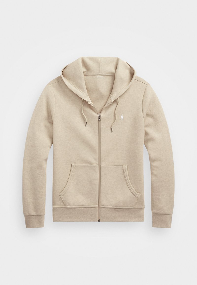 Polo Ralph Lauren Double Knit Full Zip Hoodie Sweatjakke Sand Heathersand Zalandono