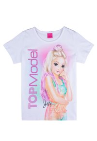 TOP Model Print T-shirt - white - Zalando