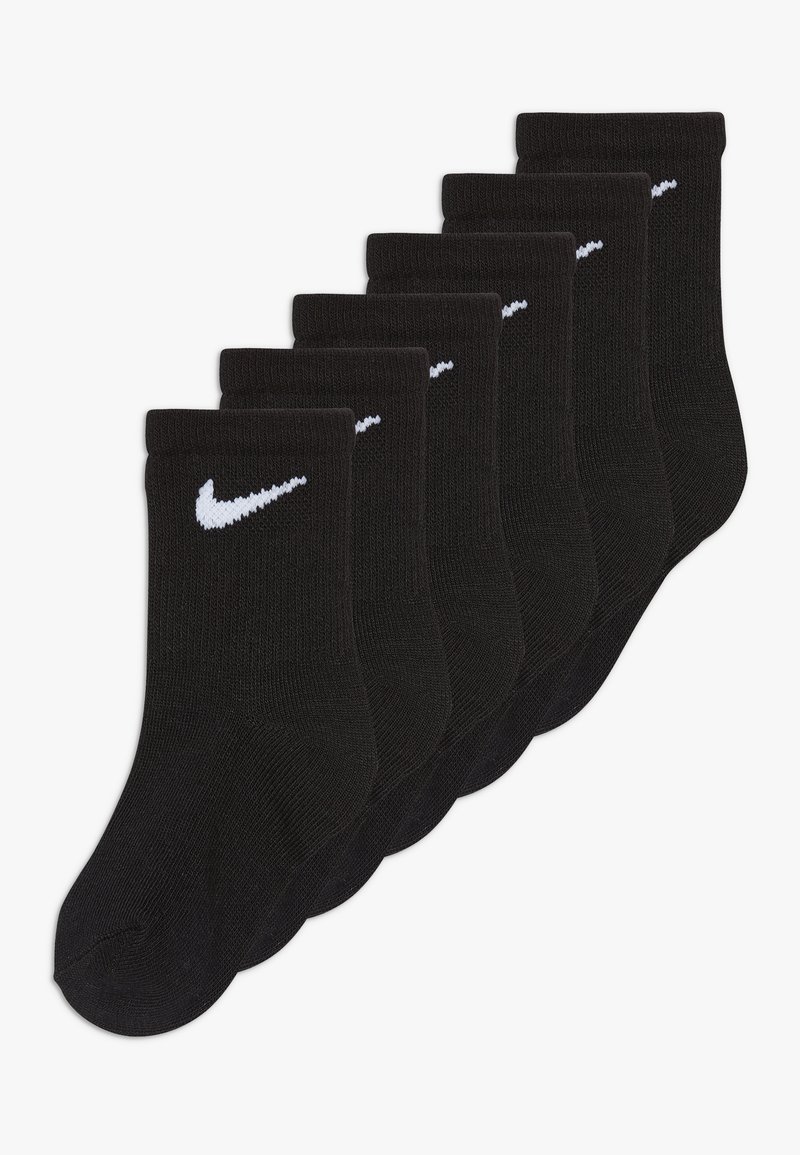 Nike Sportswear BASIC CREW 6 PACK UNISEX - Socks - black - Zalando.co.uk