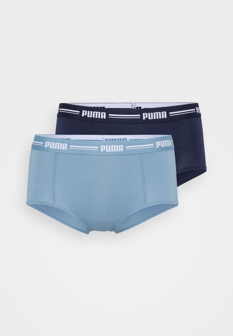 Puma WOMEN MINI 2 PACK - Hipsters - dusk blue/dark blue/blue - Zalando