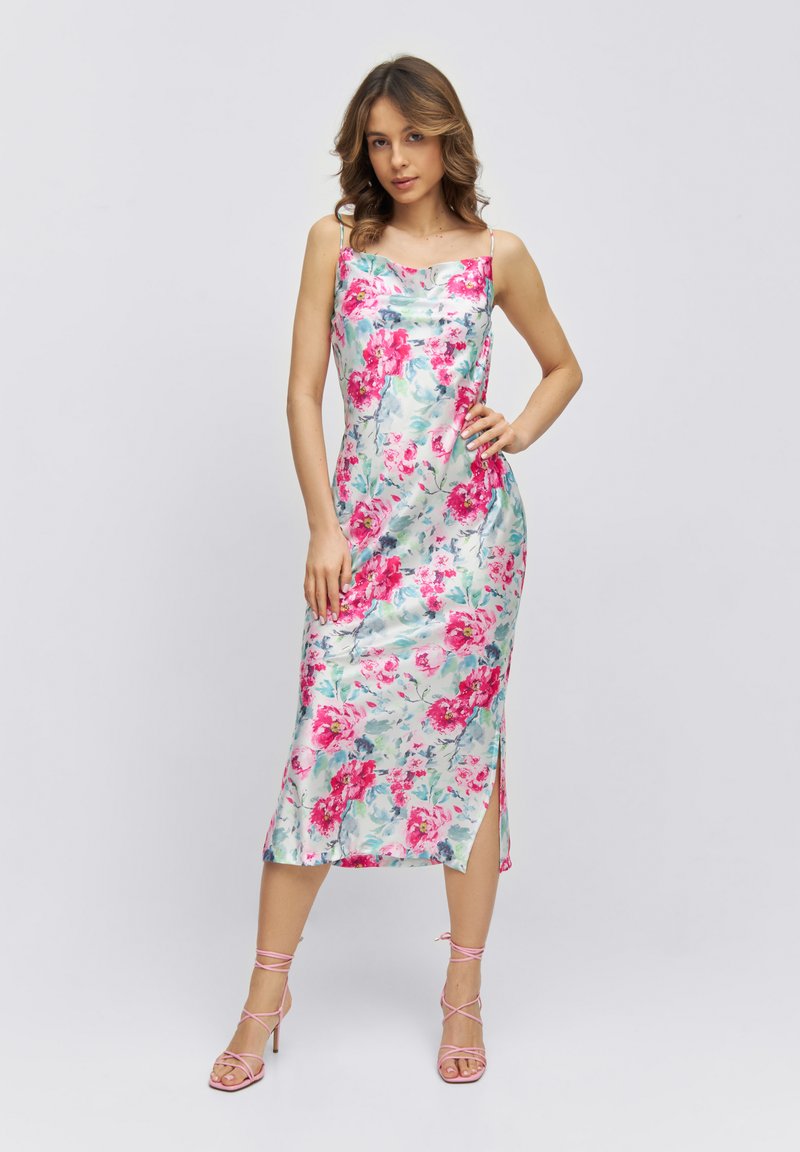 Laurella SICILIA FLOWERS - Vestido de tubo - pink/rosa - Zalando.es