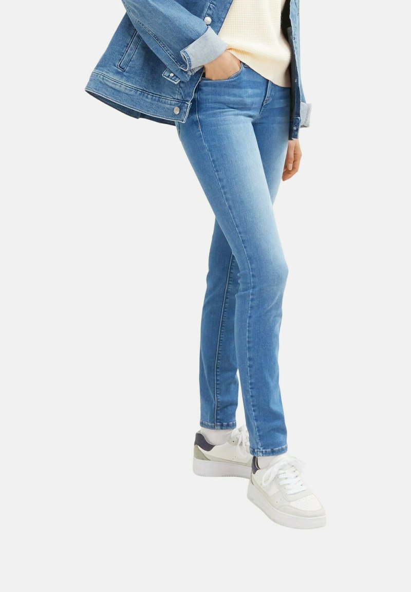 Tom Tailor Alexa Skinny Jeans Skinny Fit Mid Stone Wash Denimljusblå