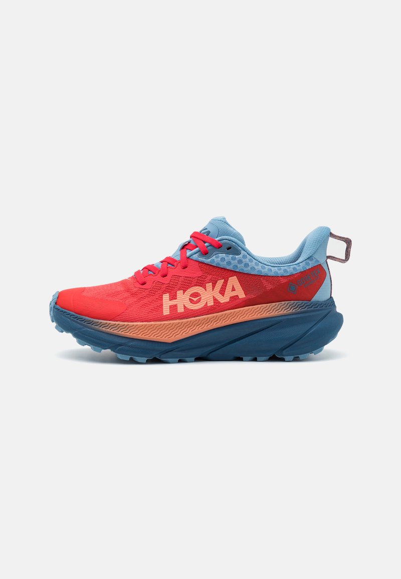 HOKA CHALLENGER 7 GTX - Løbesko trail - cerise/real teal/rød - Zalando.dk