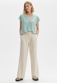 Opus KURZARM FELISO - T-Shirt basic - aloe green/mint - Zalando.de