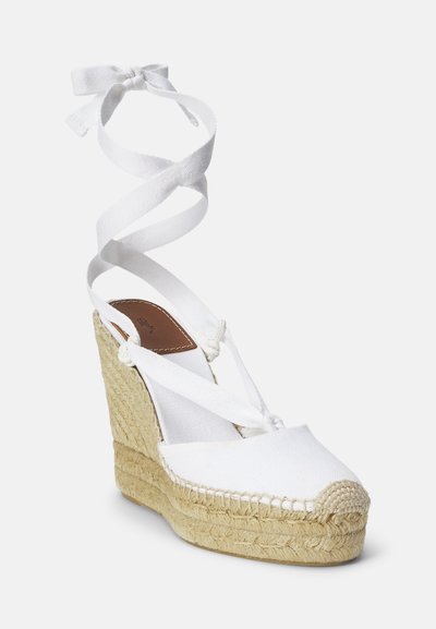 Polo Ralph Lauren WEDGE - Sandales à plateforme - white/blanc - ZALANDO.CH