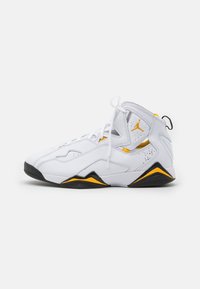 Jordan JORDAN TRUE FLIGHT - Sneakers alte - white/black/yellow ochre ...
