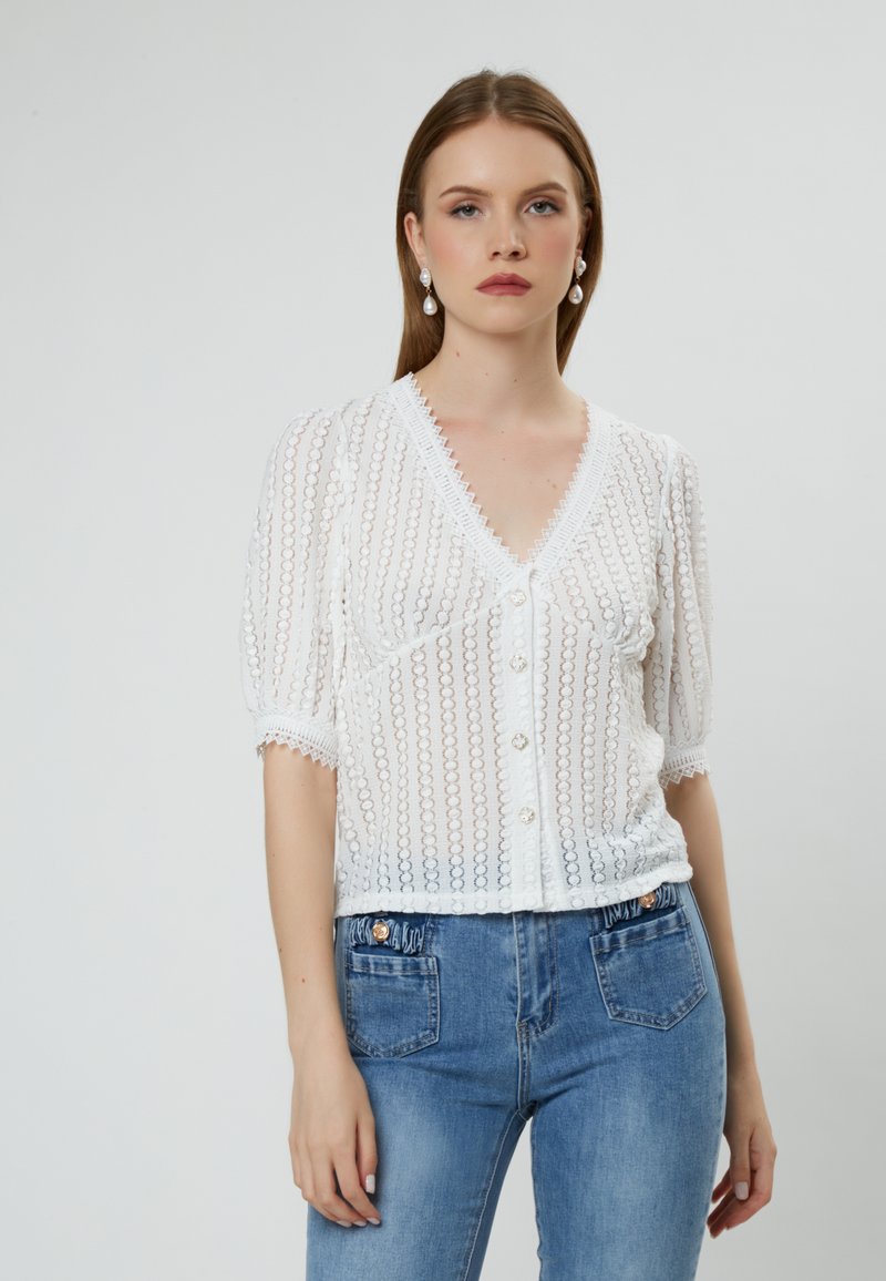 INFLUENCER Blusa - white/blanco - Zalando.es