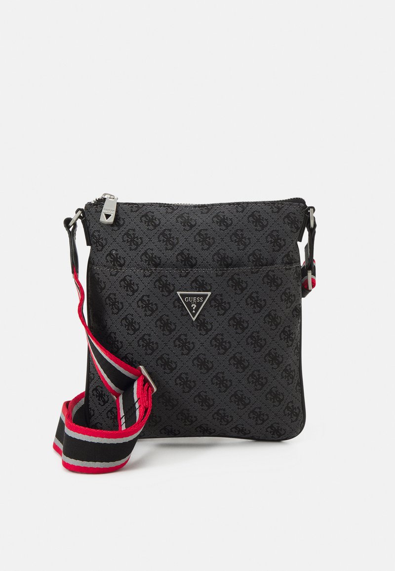 Guess STRAVE XBODY FLAT UNISEX - Across body bag - black - Zalando.co.uk