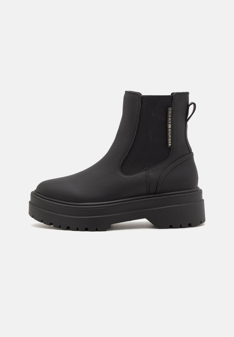 Tommy Hilfiger CHELSEA - Platform ankle boots - black - Zalando.ie