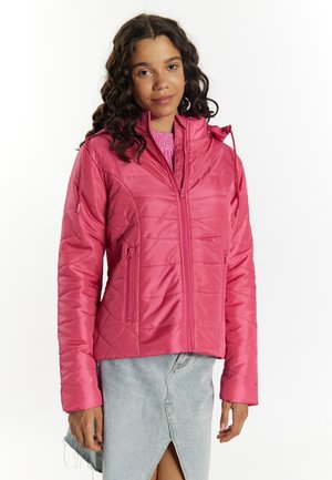 Derbe QUILTBY SHORT - Jas - pink glo/donkerroze - Zalando.be
