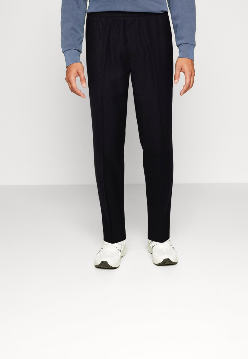 Samsøe Samsøe SMITHY TROUSERS - Pantaloni - dark blue/blu scuro ...