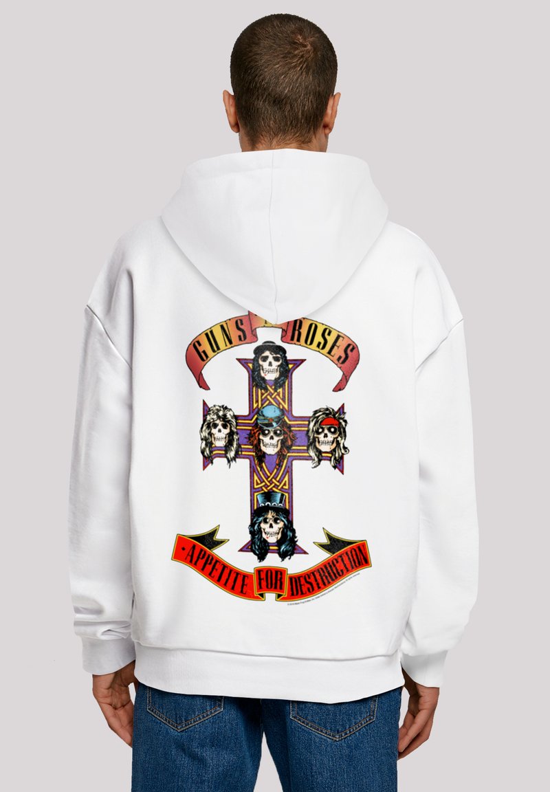 F4NT4STIC GUNS 'N' ROSES BAND APPETITE FOR DESTRUCTION - Hoodie - white ...