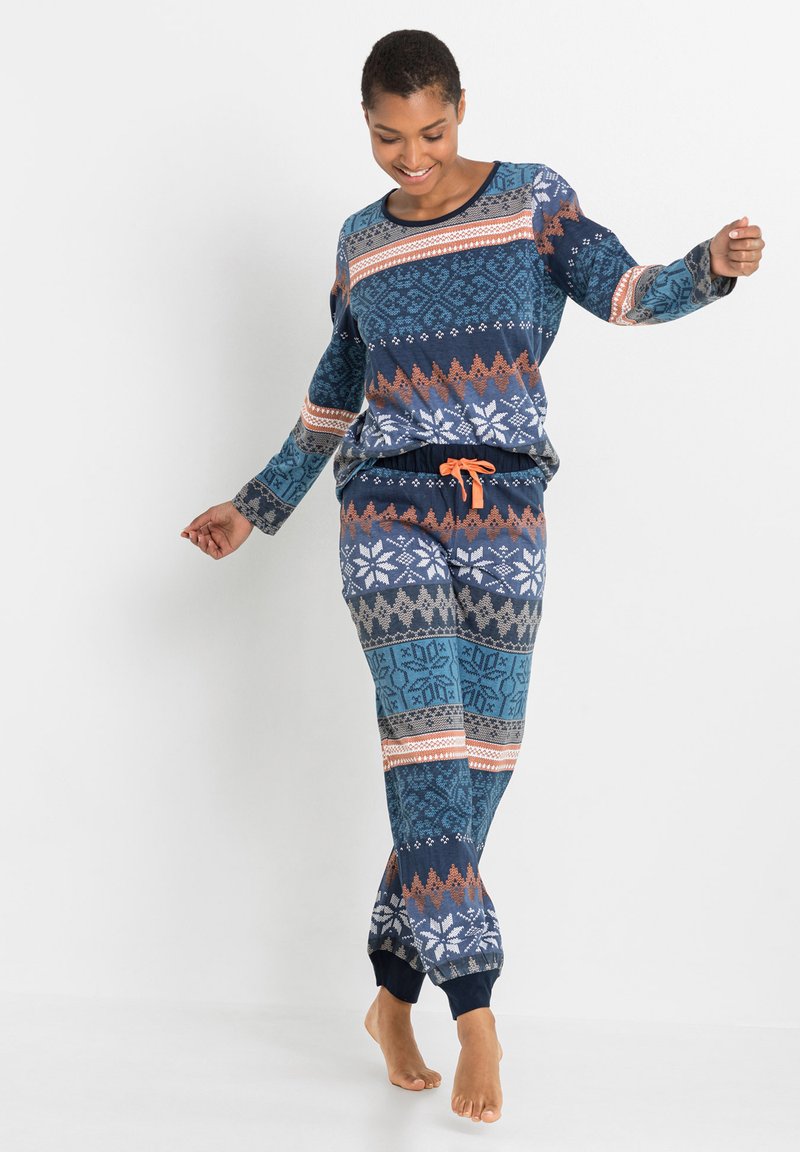bonprix IM NORWEGER DESIGN - Pyjama - blue/bleu marine - ZALANDO.FR