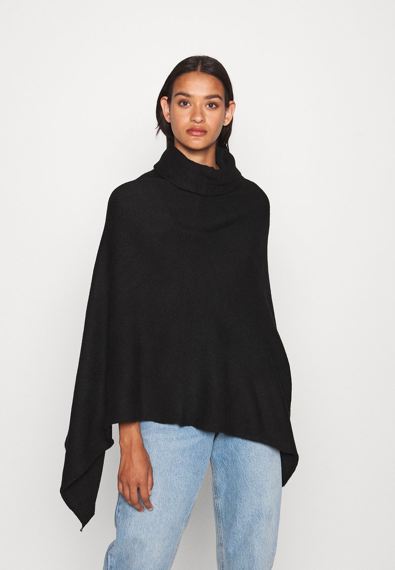 ONLY ONLELONA PONCHO - Poncho - black/zwart - Zalando.be