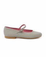 Pisamonas MARY JANES - Ankle strap ballet pumps - gris perla/mottled ...