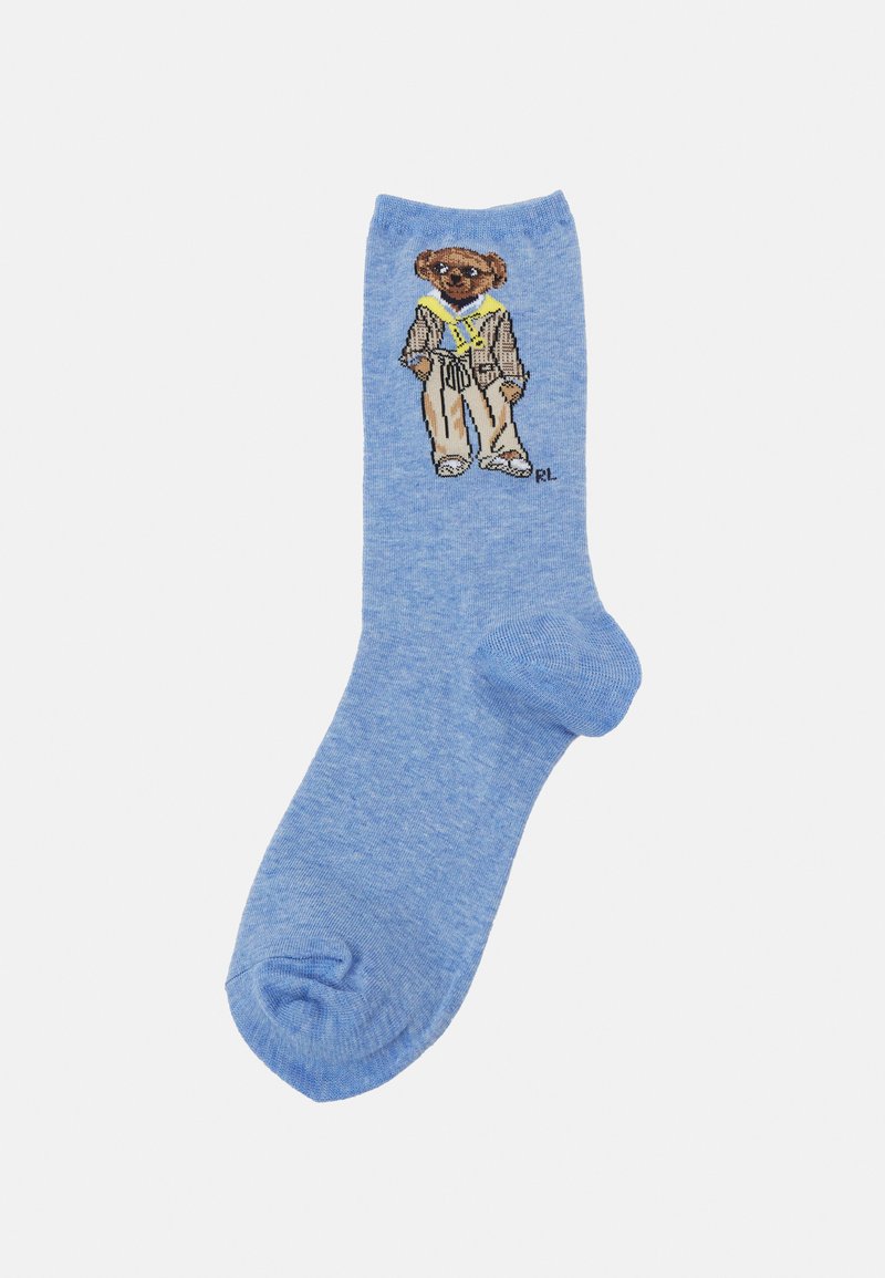 Polo Ralph Lauren SPRING BEAR CREW SOCK SINGLE - Socks - pale blue ...