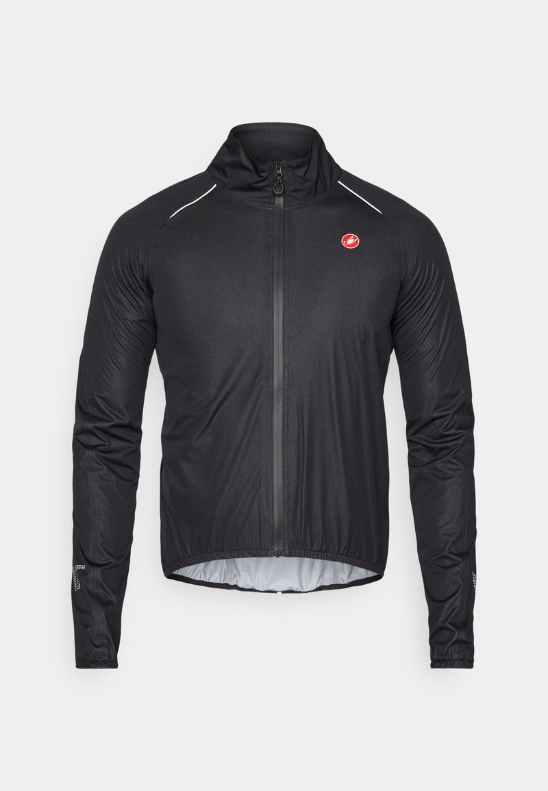 Castelli EMERGENCY RAIN JACKET - Cycling jacket - light black/black ...
