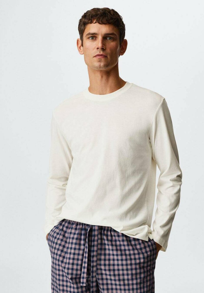 Mango SET - Pyjama - dark blue/bordeauxrood - Zalando.nl