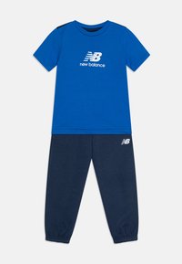New Balance TEE AND BRUSH BACK SET - Tracksuit - blue/blue - Zalando.ie