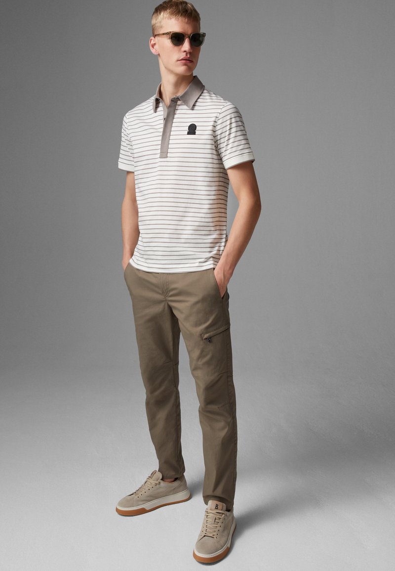 Bogner DUNCAN - Polo shirt - off white taupe/off-white - Zalando