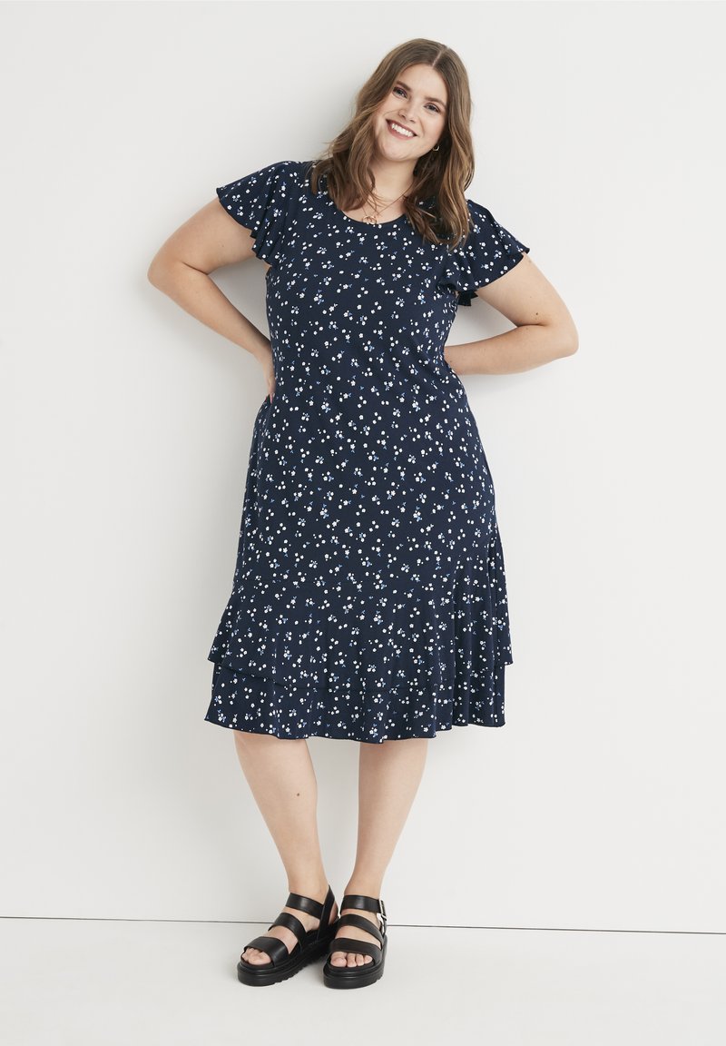 Cellbes of Sweden WITH FRILLS - Jerseykleid - dark blue/blau - Zalando.de