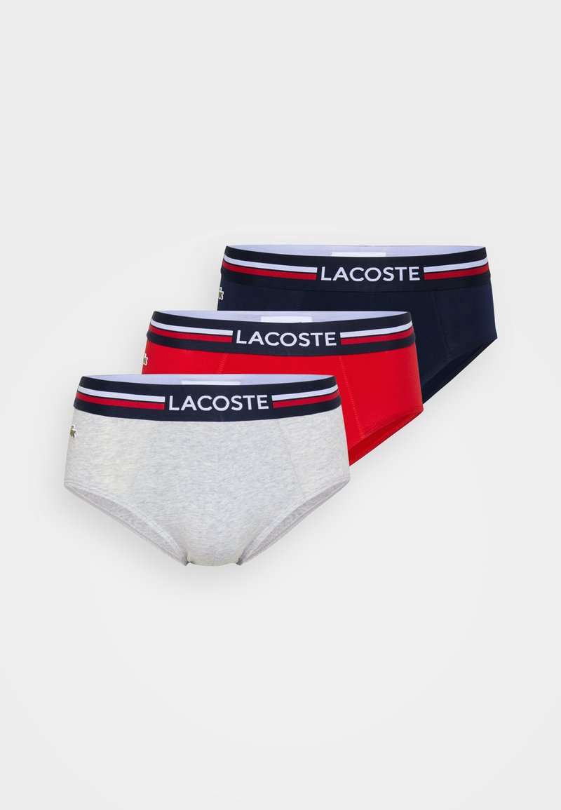 Lacoste 3 PACK - Trusser - navy blue/silver chine/red/mørkeblå - Zalando.dk