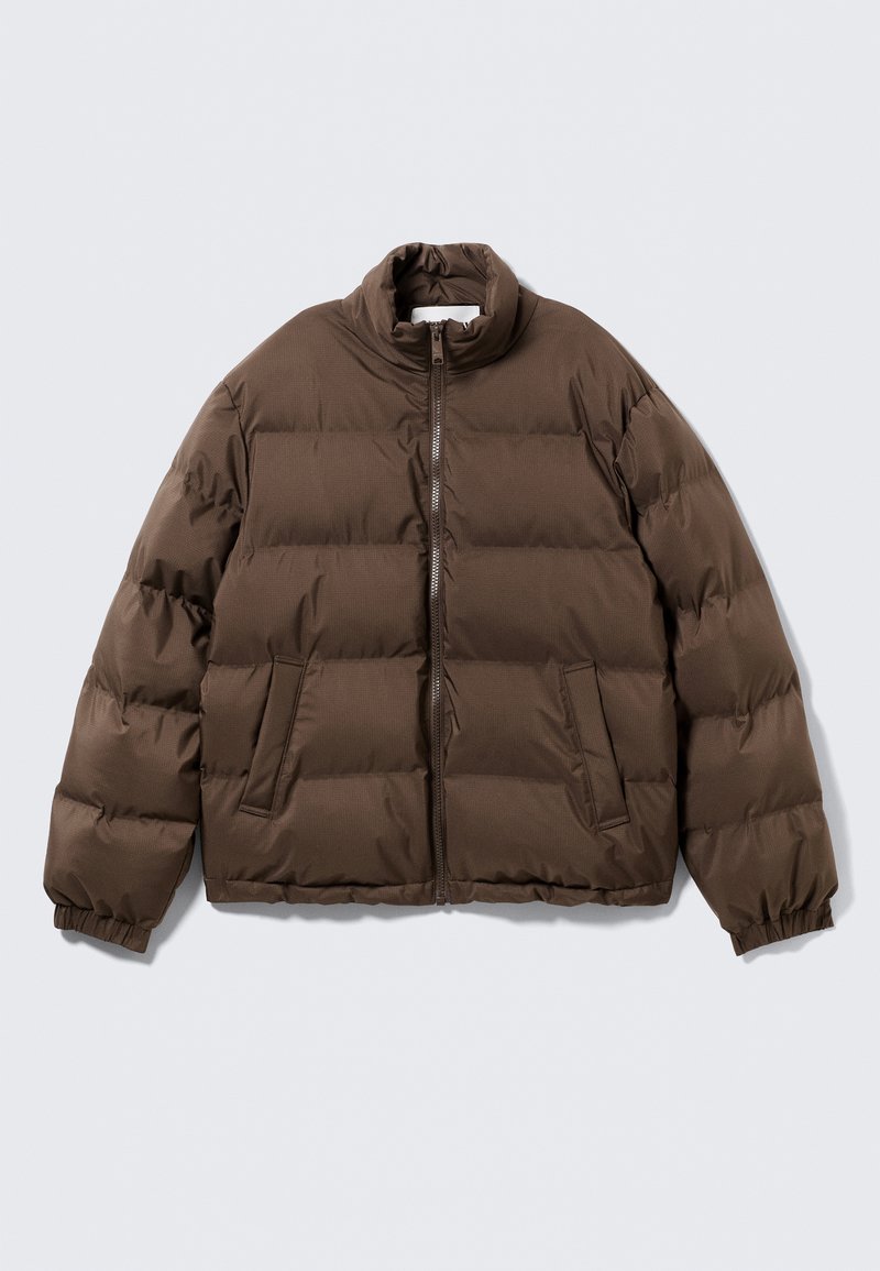 Weekday COLE PUFFER - Vinterjakke - dark brown/mørkebrun - Zalando.no