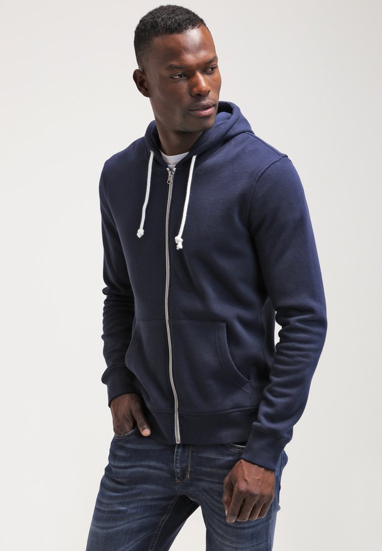 Pier One Zip-up sweatshirt - navy/dark blue - Zalando.co.uk