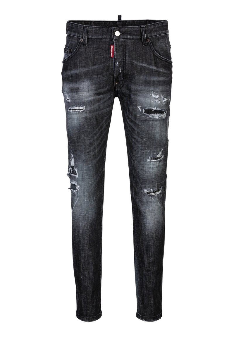 DSQUARED2 ICON SKATER - Jeans Slim Fit - black/black denim - Zalando