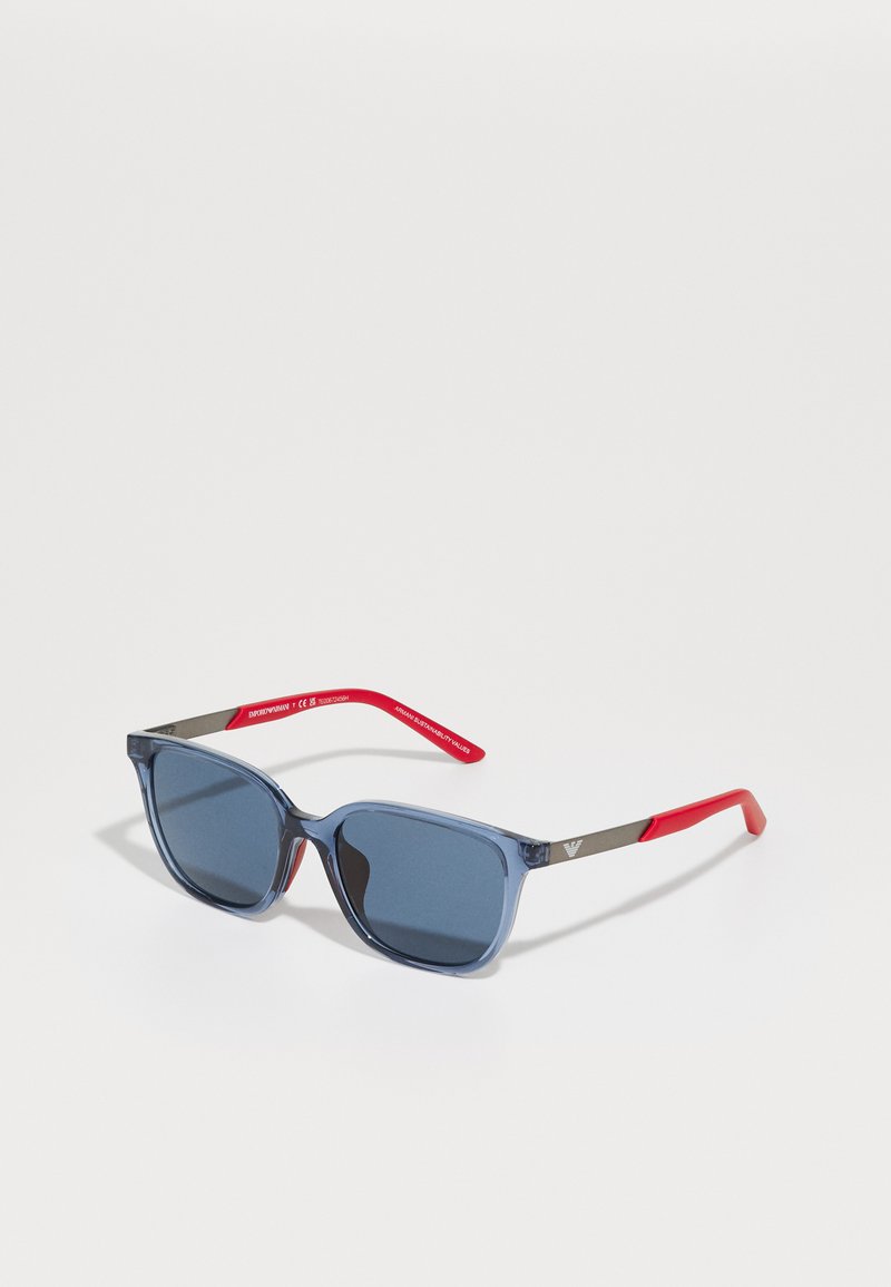 Emporio Armani UNISEX - Sunglasses - transparent blue/transparent ...