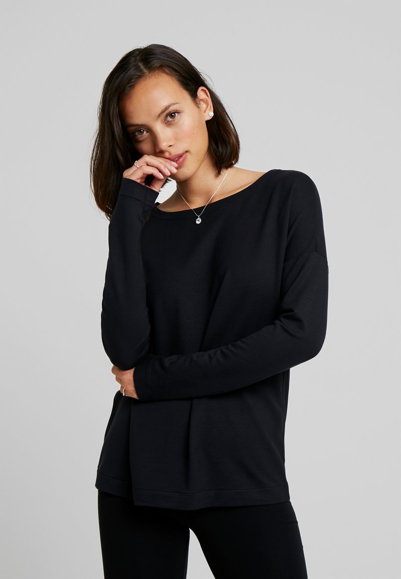 Hanro BALANCE - Pyjama top - black - Zalando