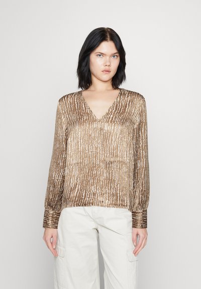 Caroll FASHION ELEGANT MODERN DIAMOND - Blouse - gold/doré - ZALANDO.FR