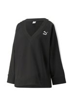 Puma V-NECK - Sweater - black/zwart - Zalando.be