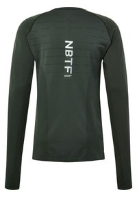 Newline PACE LS SEAMLESS - Langarmshirt - beluga/dunkelgrün - Zalando.at