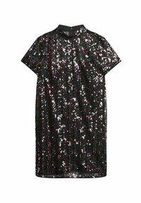 Superdry HIGH NECK SEQUIN - Cocktailjurk - multi col sequin/meerkleurig ...