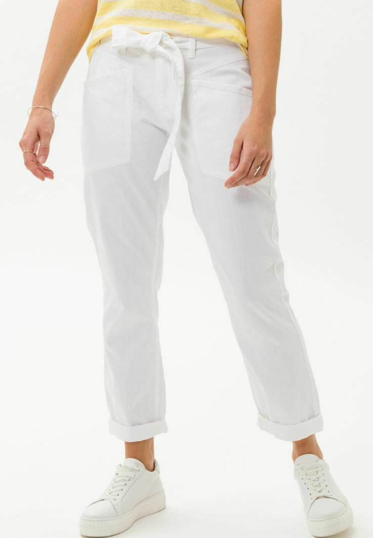 BRAX STYLE MERRIT S - Pantalon classique - white/blanc - ZALANDO.BE