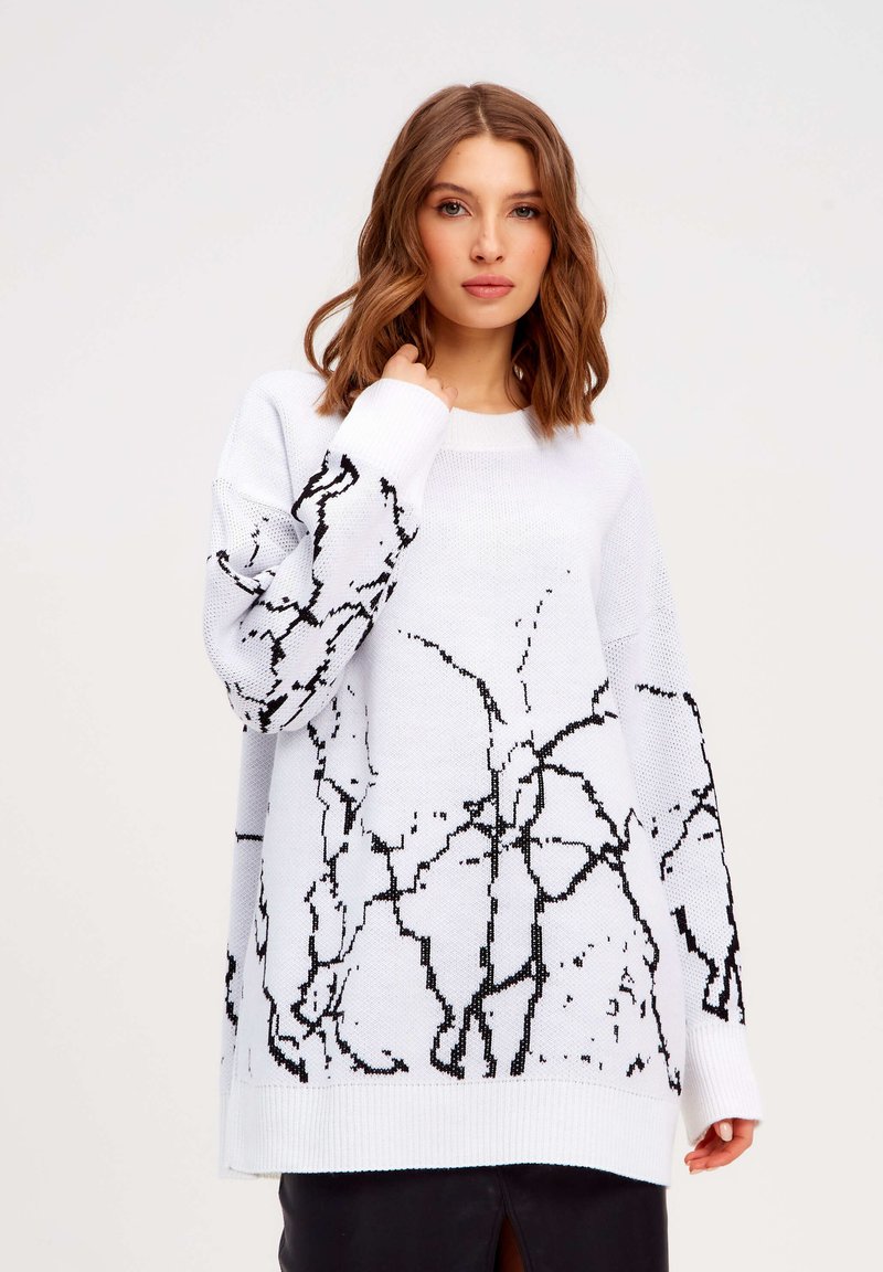Cesare Gaspari Pullover - white/blanc - ZALANDO.FR