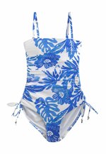 Next TUMMY CONTROL - Plavky - white blue floral/modrá - Zalando.sk